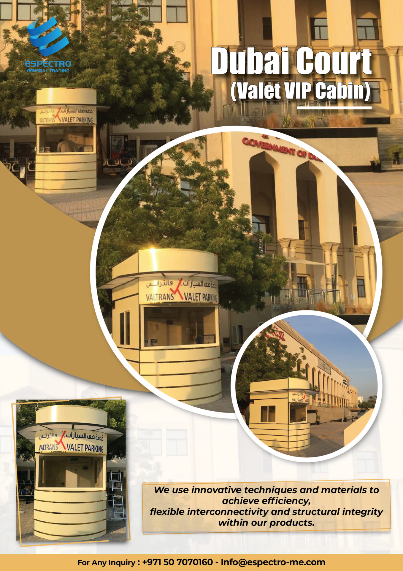 Valet VIP Cabin, Dubai Court | Espectro