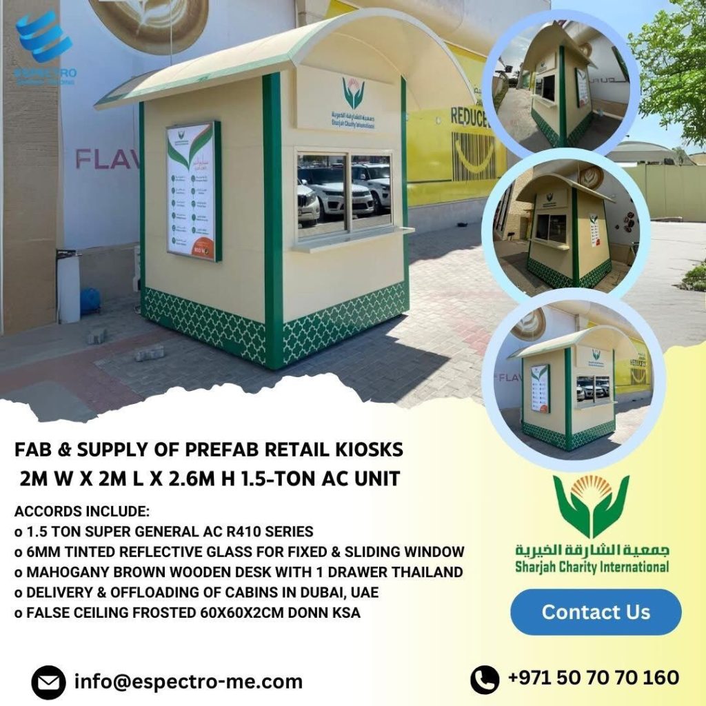 Fab & Supply Of Prefab Retail Kiosks at Sharjah Charity International ...